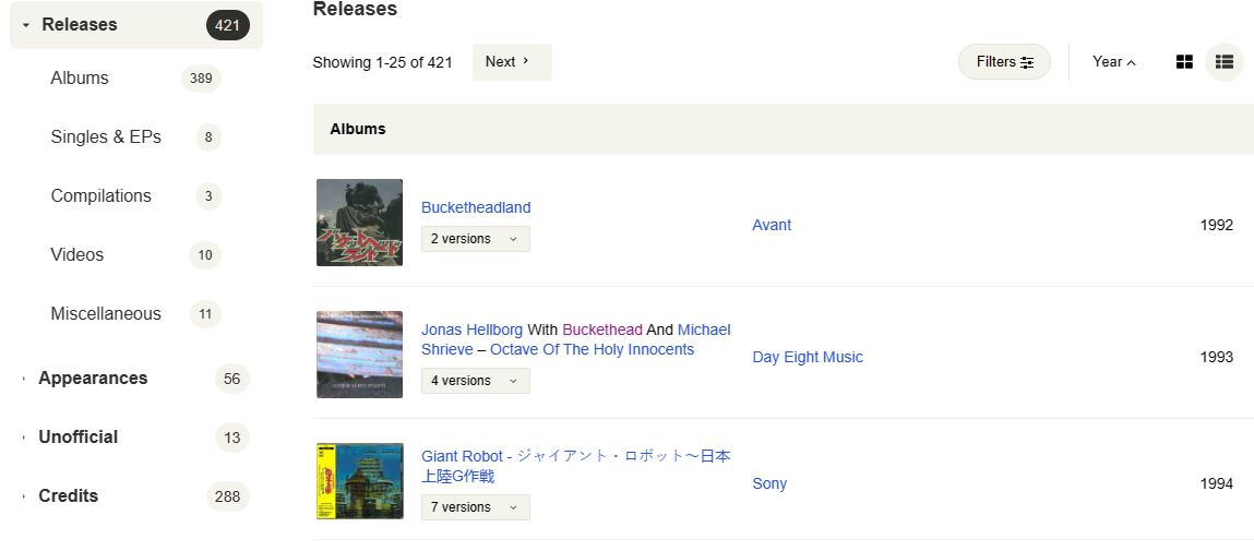 Buckethead Drops 9 New Albums 8-4-2023 ! . . . Pike 558 : Waves In The ...